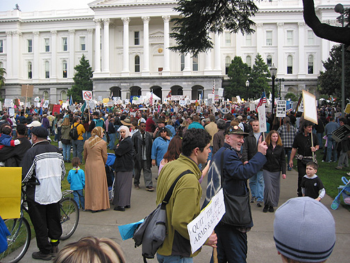 Sacramento Peace Rally Images